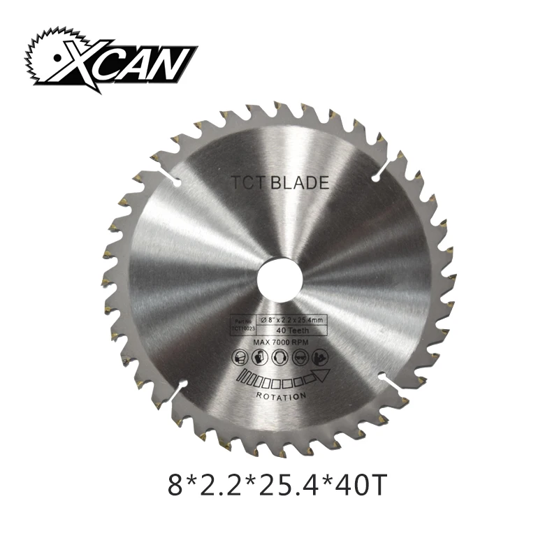 XCAN 1PC Diameter 8'' Inch TCT Multifunction Saw Blade Wood Circular ...