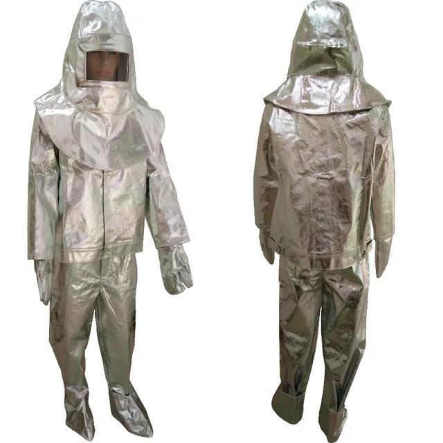 Thermal Radiation 500 Degree Heat Resistant Aluminized Suit Fireproof ...