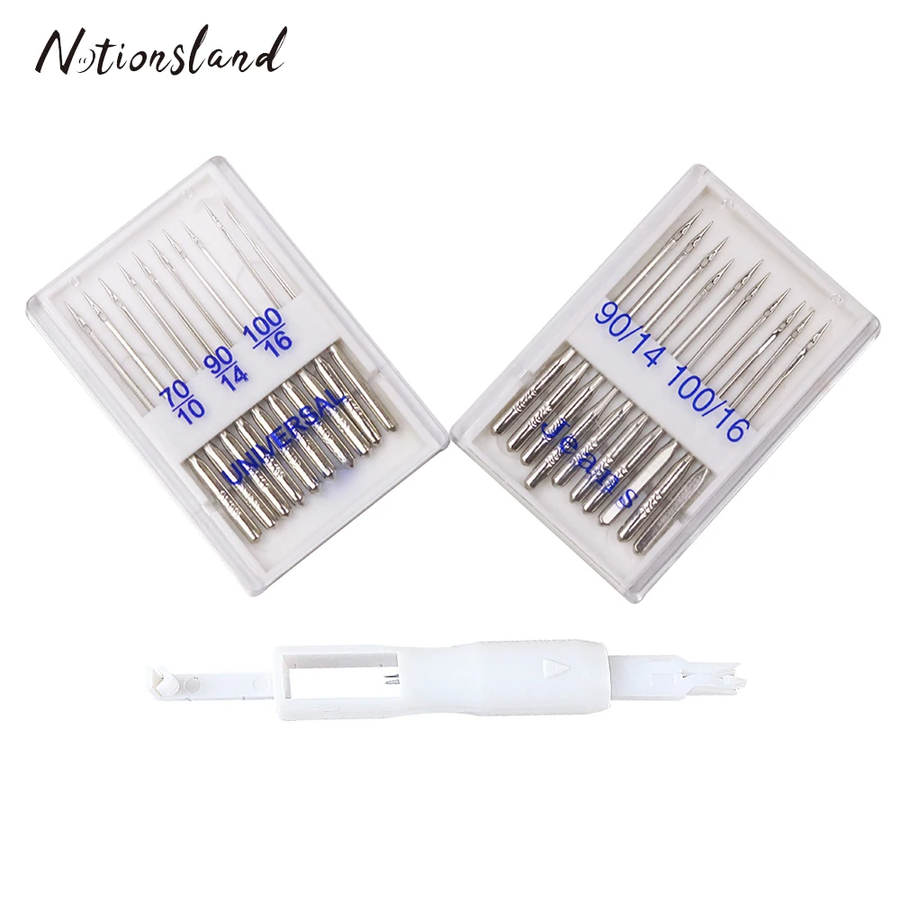 Home-Sewing-Machine-Needles-70-10-90-14-100-16-Jeans-General-Fabrics ...