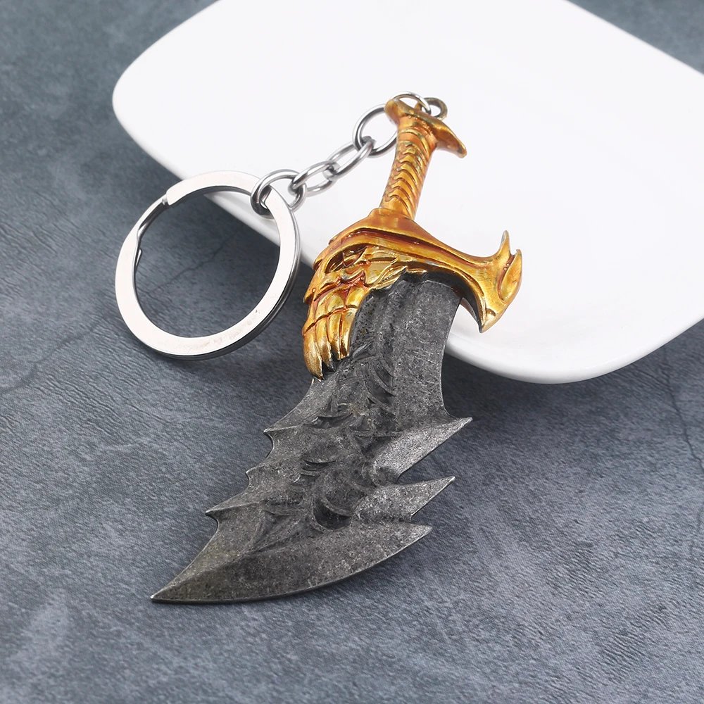 God Of War Kratos Blade Of Chaos Keychain Kratos Axe Demon Knife ...