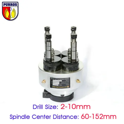 Adjustable Four Spindle Drill Heads, Spindle Center Distance:60 To ...