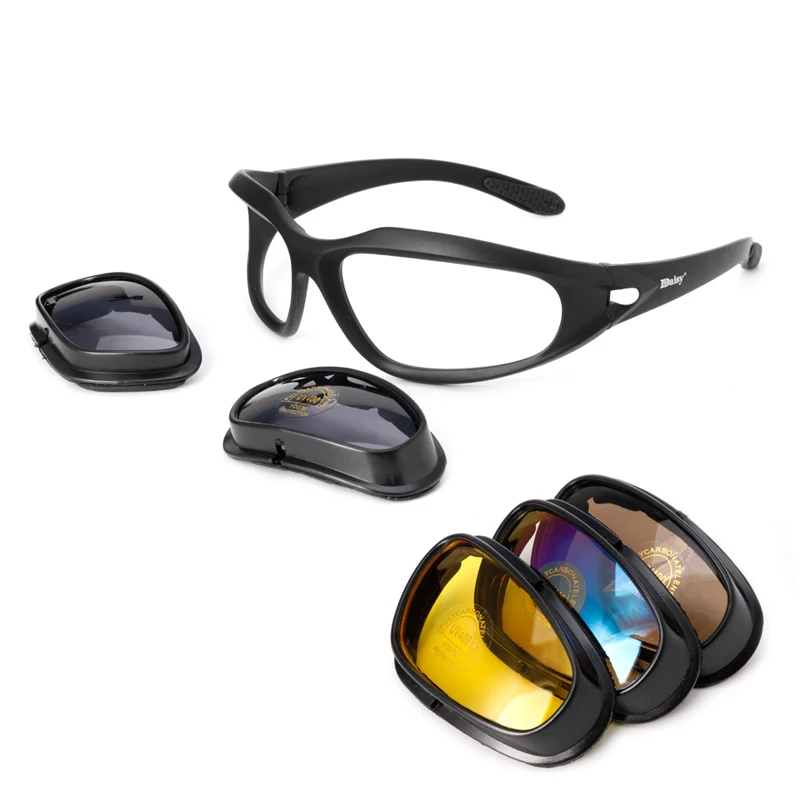 New 2017 Polarized Motorcycle Lens Sun Glasses Sports Wrap Riding Cycling Biker Windproof Riding