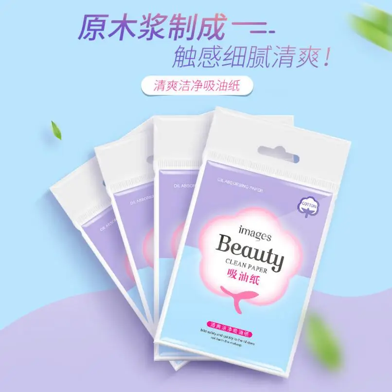 100sheets Facial Tissue Paper Oil Blotting Papers Oil Control ...