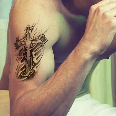 Methodist Cross Tattoo