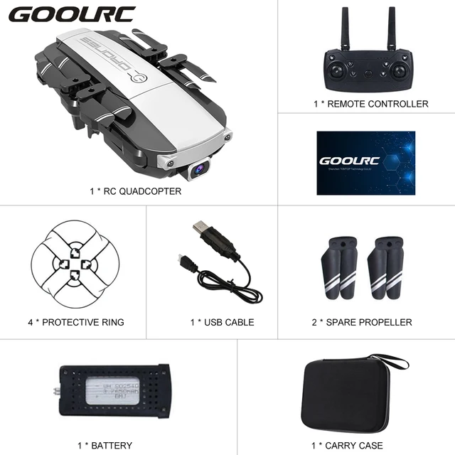High Performance GoolRC H3 RC Drone with Camera 4K Wifi FPV Optical Flow Foldable RC Quadcopter Remote Control Toy for Beginner