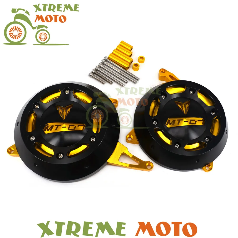 CNC Aluminum Gold Motorcycle Accessories Engine Stator Protective Cover ...