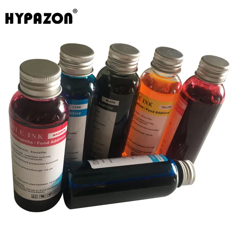 12*100ml food ink for coffee printer, food printer usage| | - AliExpress