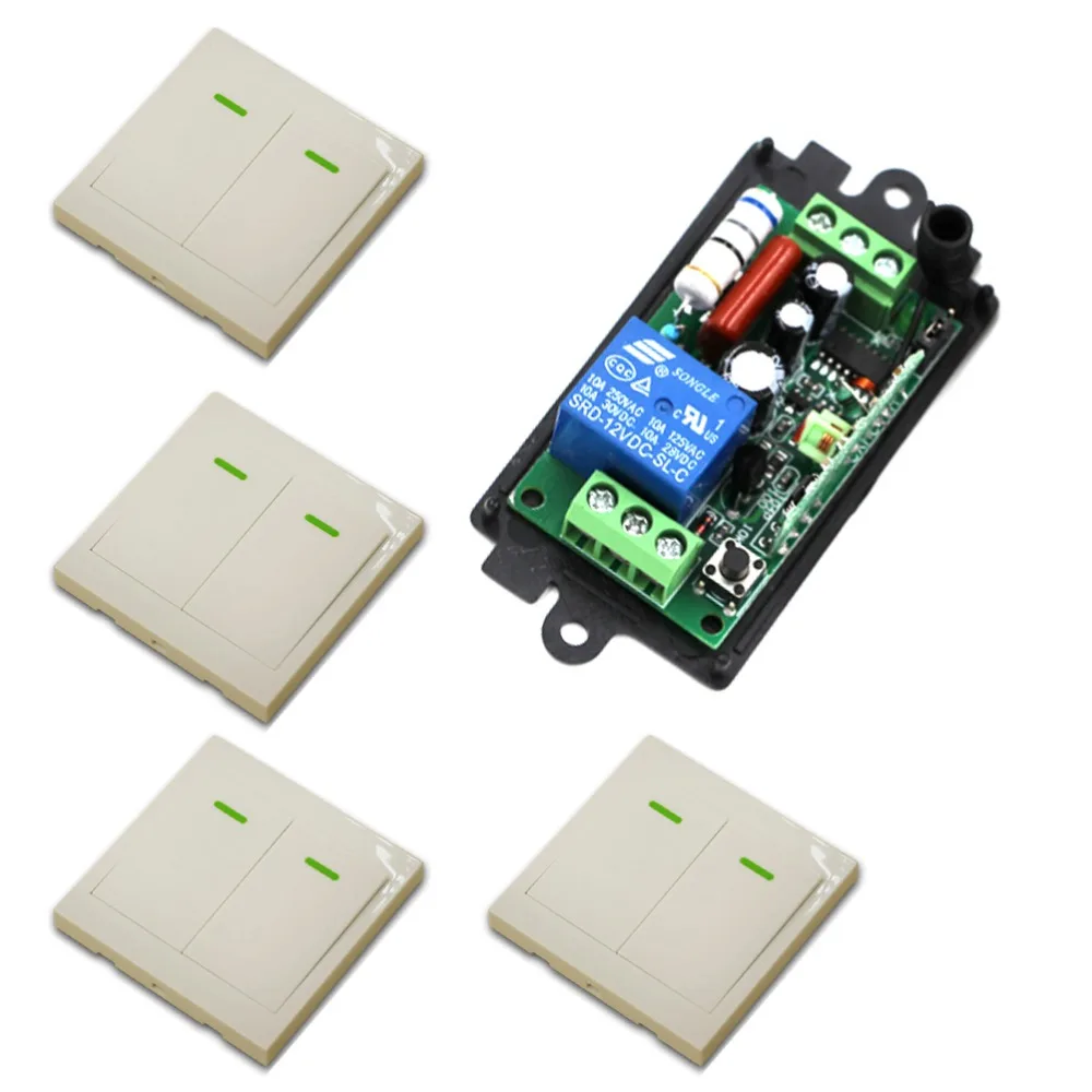 Most Simple Wiring New AC 110V 220 V 1CH Wireless Remote Control Switch ...