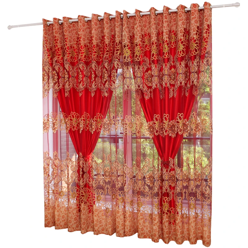 Cortinas Rojas - Compra lotes baratos de Cortinas Rojas de China ...