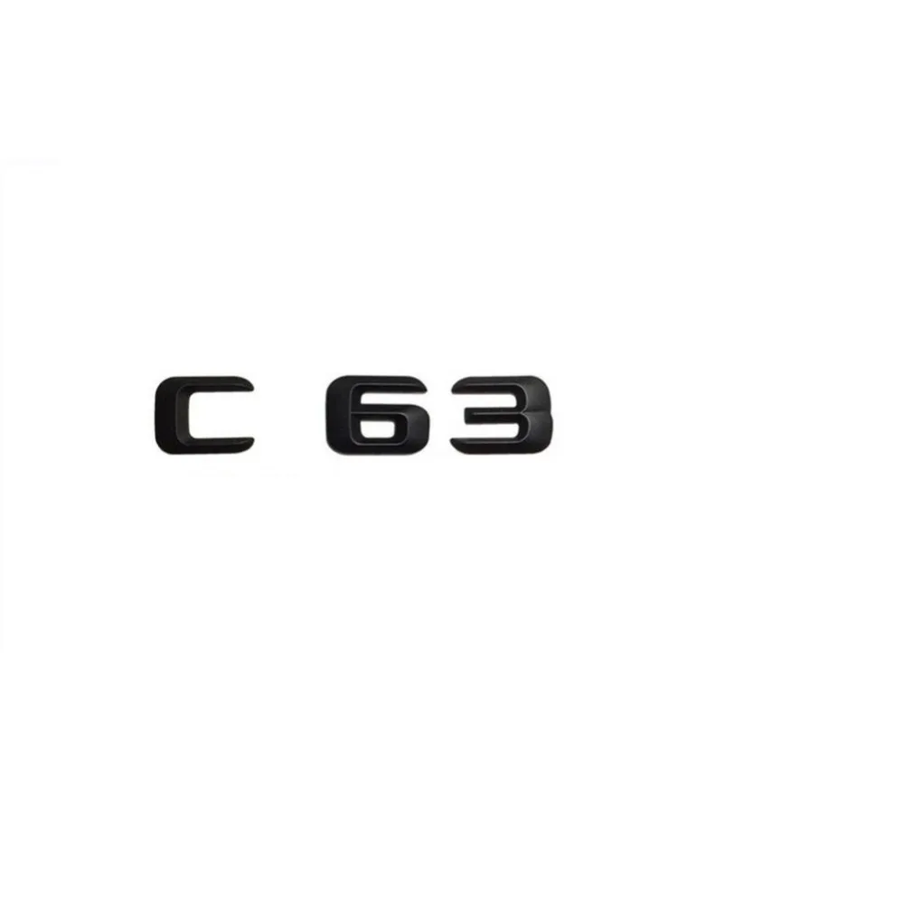 Matt Black " C 63 " Car Trunk Rear Letters Word Badge Emblem Letter ...