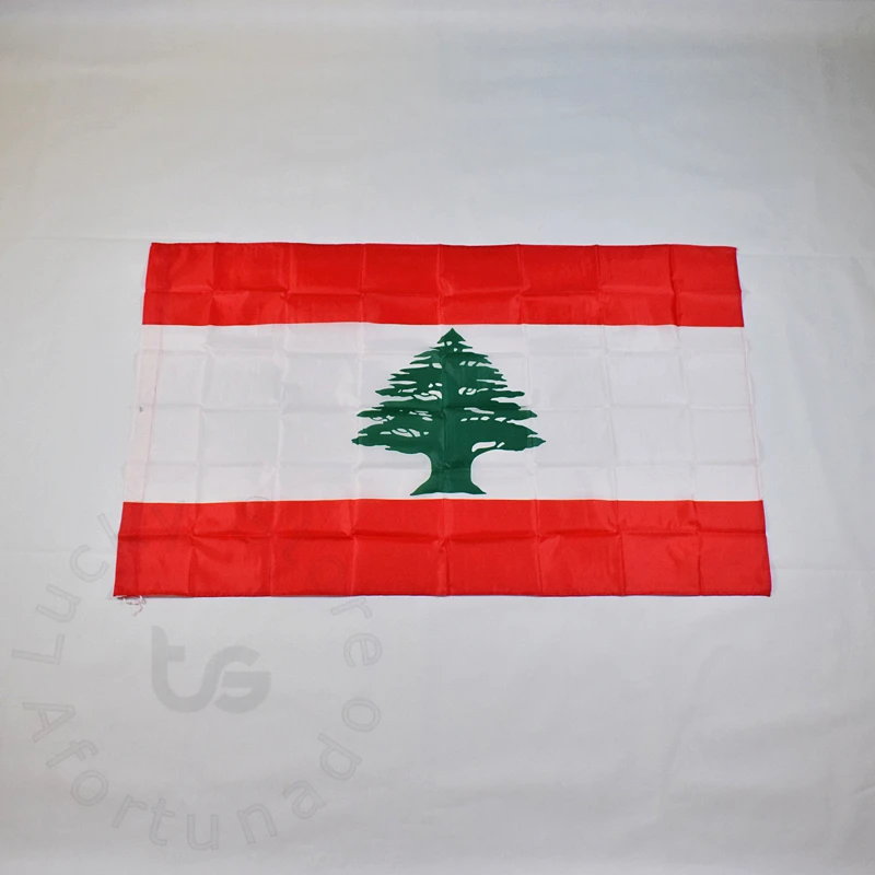 Lebanon 90*150cm Banner Hanging National Flag For Meet,parade,party ...