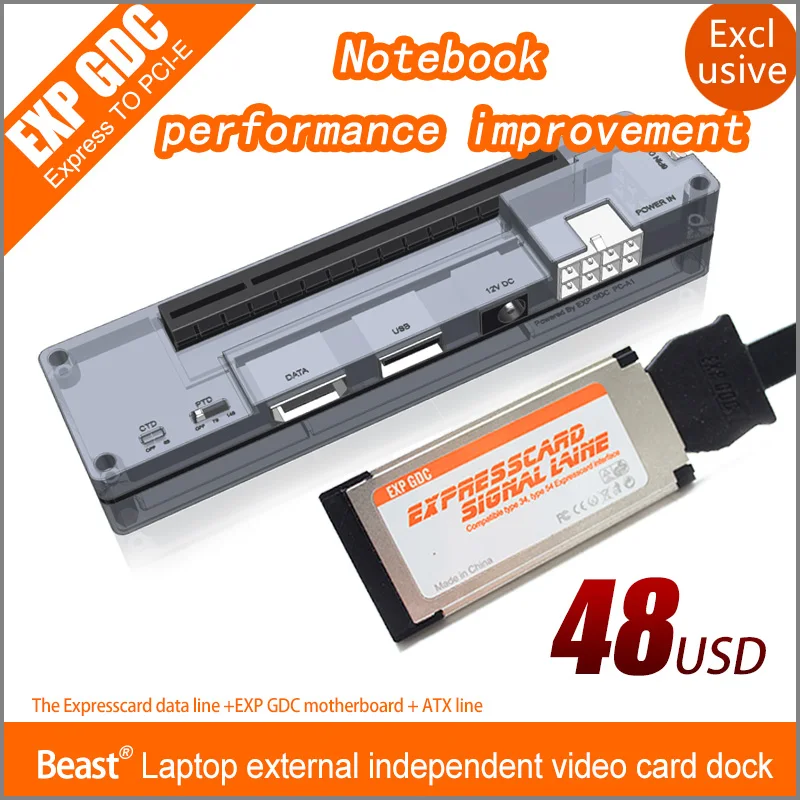 EXP GDC Laptop External External PCI E graphics card BEAST Series ...