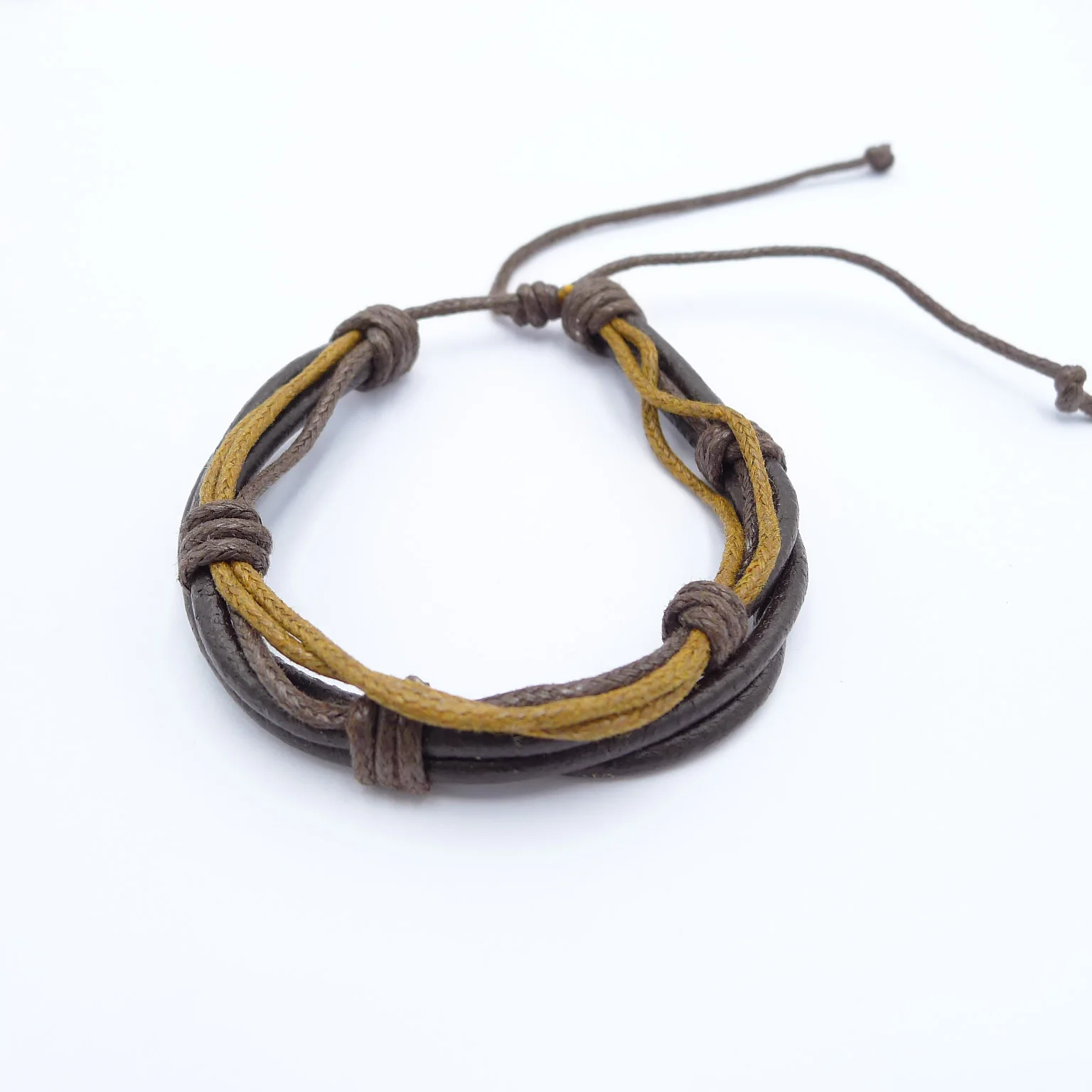 Men Leather Rope Bracelets | Leather Woven Bracelet Mens | Wax Leather ...
