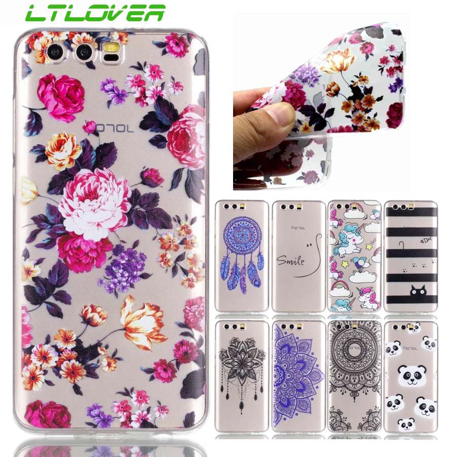 For Huawei Honor 9 Cover Ultra Thin Cartoon Soft TPU Silicone Back ...