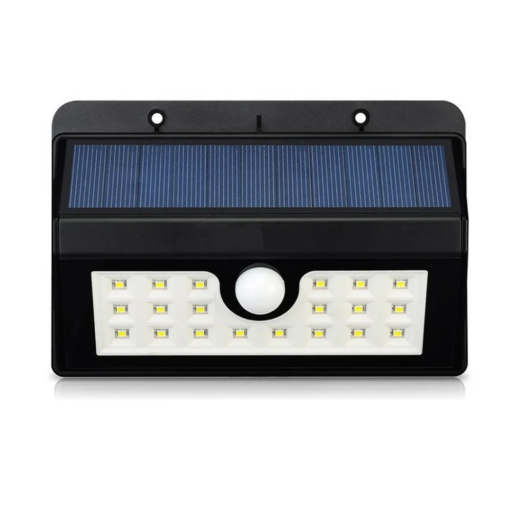 10pcs/lot 3 Modes 20 Led Triangle Solar Power Wall Lamp Pir Motion ...