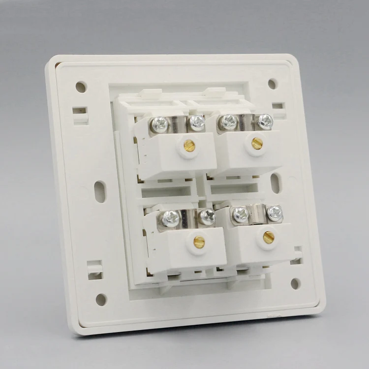 Wand Platte Buchse Vier Ports TV Steckdose CATV Buchse Stecker Panel ...