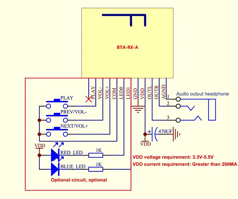 Monday Kids PA106 (CSRA64215+TPA6132) Bluetooth 4.2 APTX-LL Audio Receiver Module with CSRA64215 ...