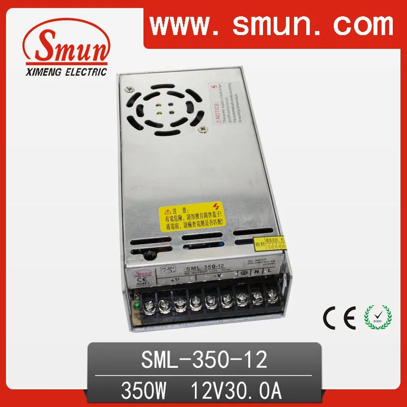 350W 12Vdc 30A single output switching power supply 220v input with CE ...