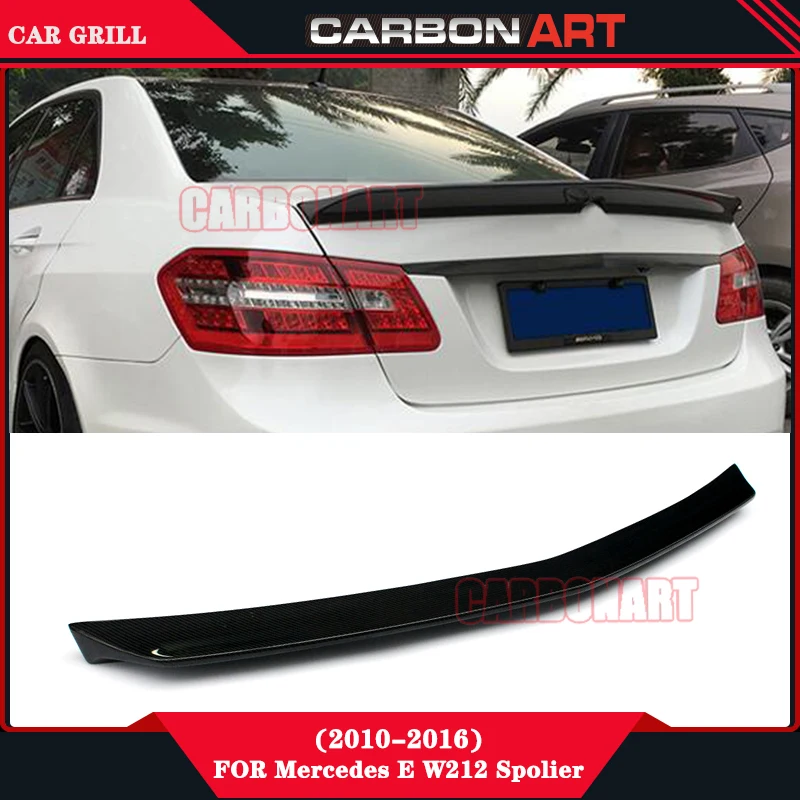 W212 E63 V Style Carbon Fiber Rear Spoiler For Mercedes benz E Class ...