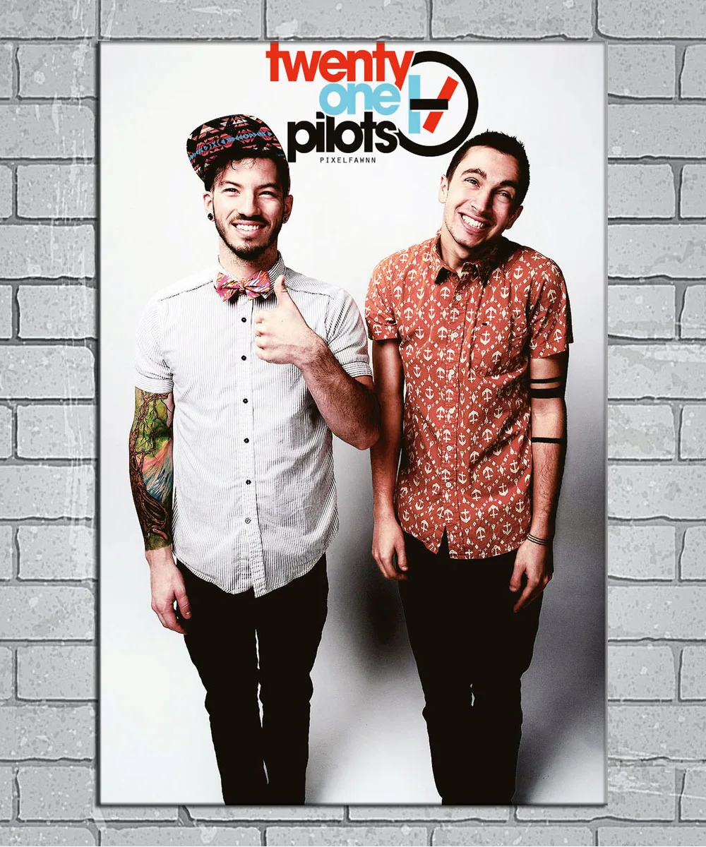 Twenty One Pilots Rock Music Band Light Canvas Custom Poster 24x36 ...