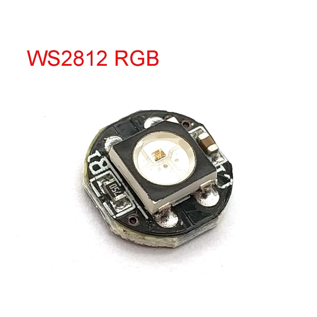 Ws2812b ws2812 led 칩 5050 smd rgb dc5v 블랙 pcb 보드 히트 싱크 9.6mm 직경 ws2811 ...