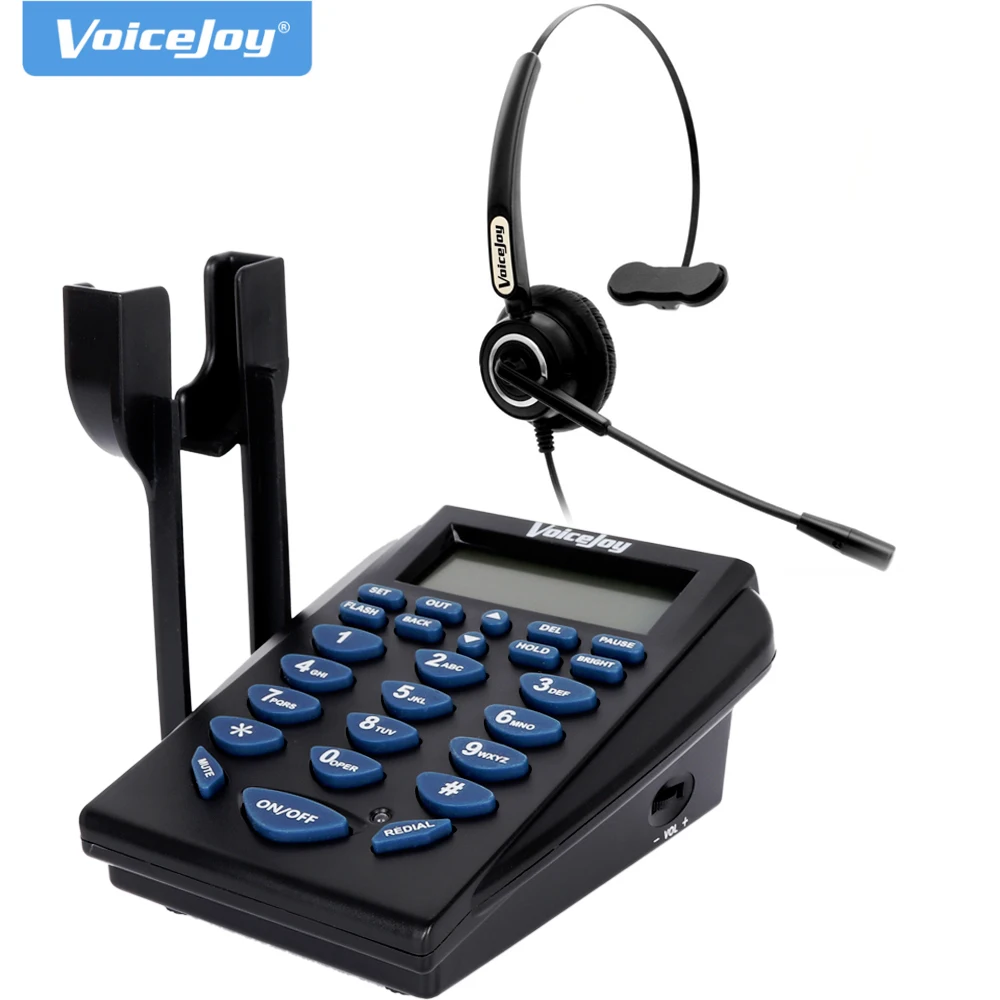 Dialpad With Headset Phone Call Center Telephone With Headset And ...