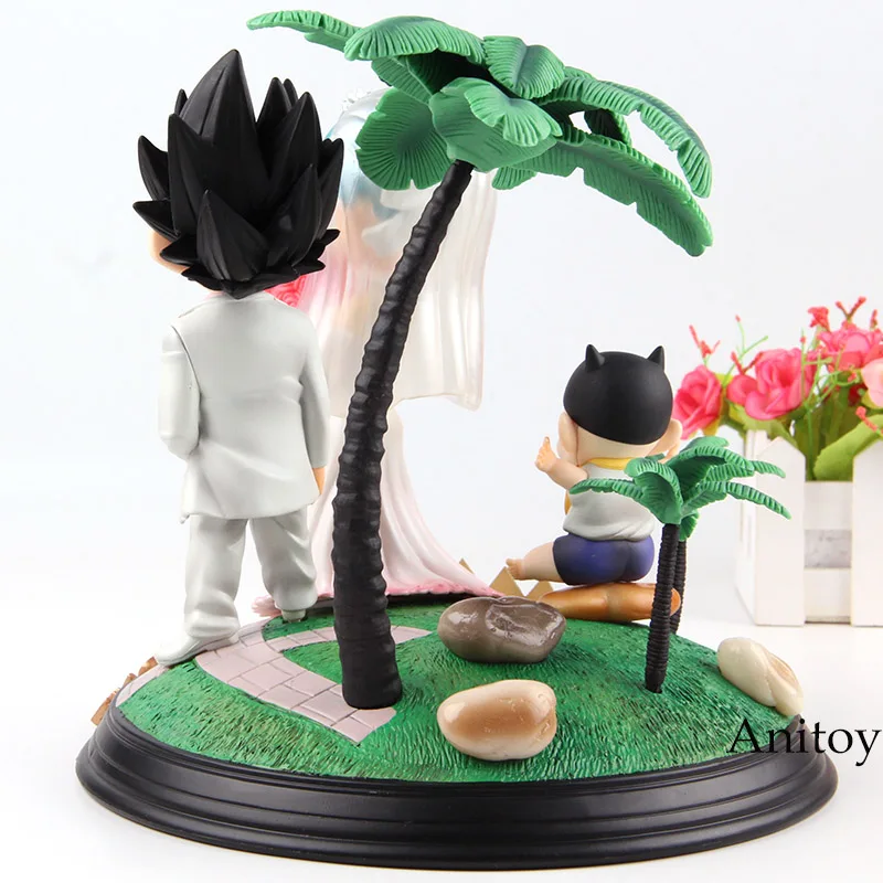 Anime Dragon Ball Figure Vegeta & Bulma Wedding Day with Trunks Baby ...
