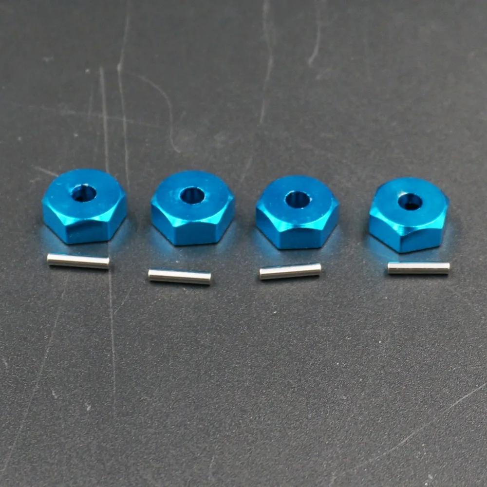 4pcs Aluminum Wheel Hex Nut 12MM With Pins Drive Hubs 4P HSP 102042 ...