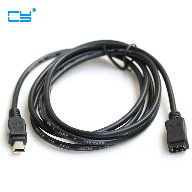 Hot Sale 1pcs Black Light Adapter Cable 50cm/150cm Mini Usb B 5pin Male ...