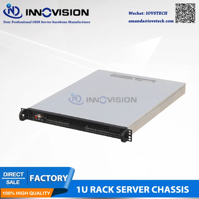 Compact 1U rackmount chassis L=550MM rack server case-in Industrial ...