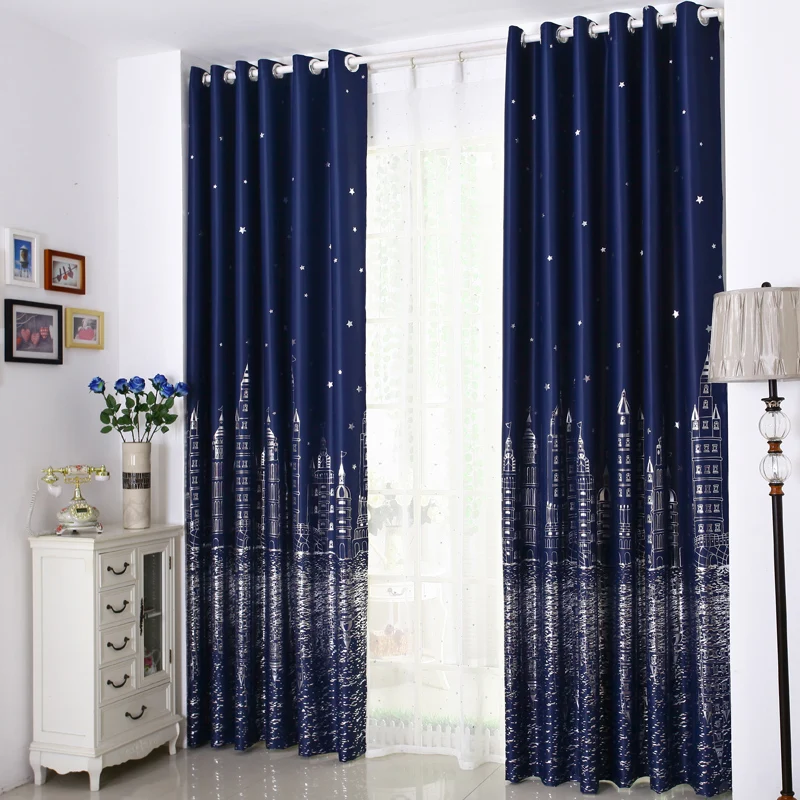 Mediterranean Castle Curtain beauty Finished Custom Bedroom Living Room ...