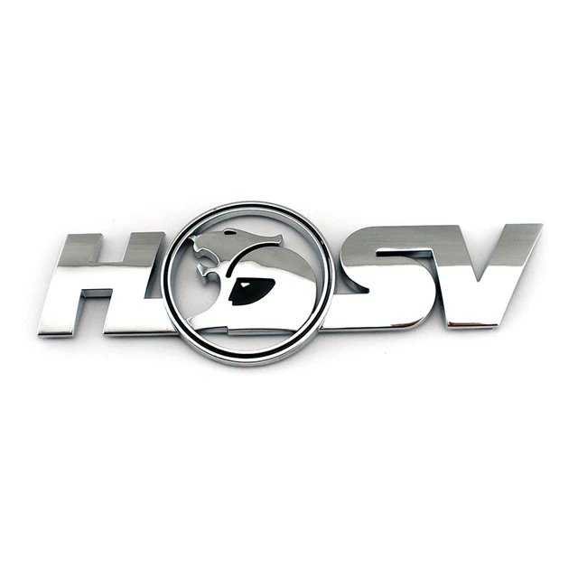 Gloss Black HSV Auto Tailgate Emblem, Matt Black HSV Car Logo 3d ...