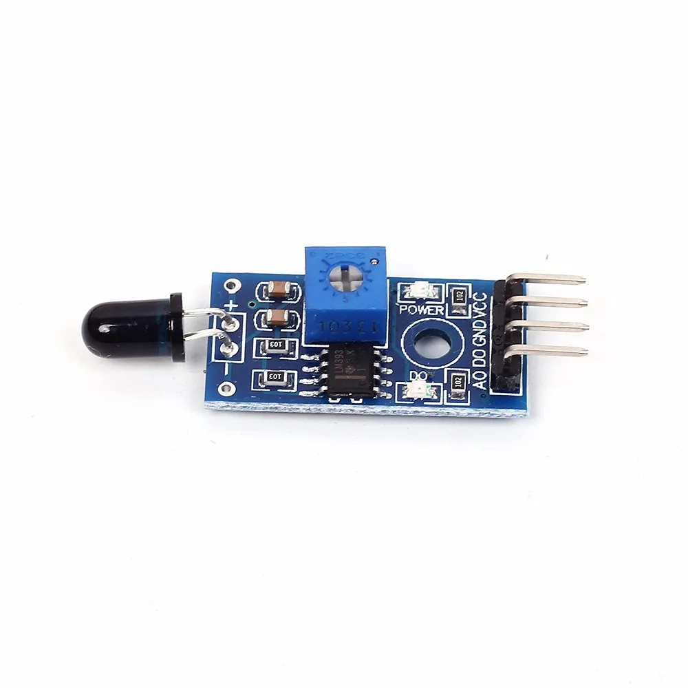 Monday Kids 5pcs/lot LM393 4 Pin IR Flame Detection Sensor Module Fire ...
