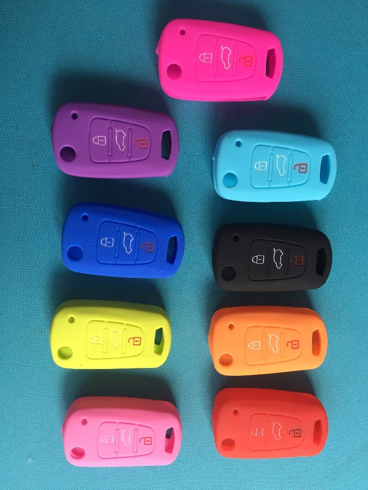 1Pcs Silicone Key Cover Case For Kia RIO K2 K5 Sportage Sorento Picanto ...