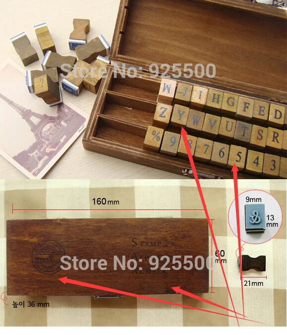 Wholesale 120sets/lot drop shopping letters and numbers stamp gift ...