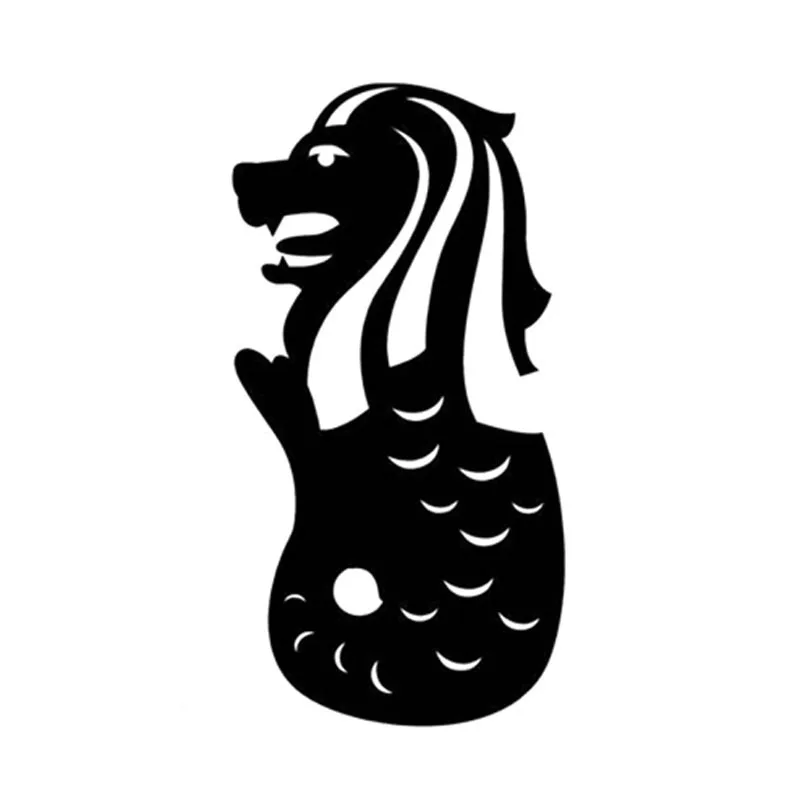 7-8X15-5CM-SINGAPORE-Merlion-Lion-Water-Fountain-Originality-Vinyl-Car ...