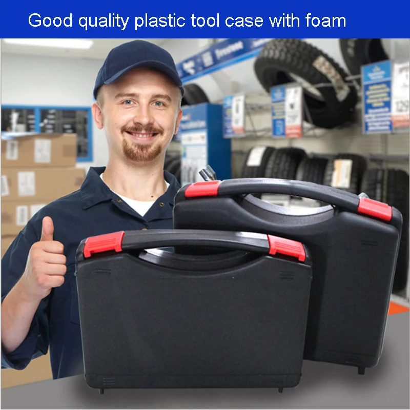 PP Tool case toolbox suitcase Electronic instrument case Plastic safety ...