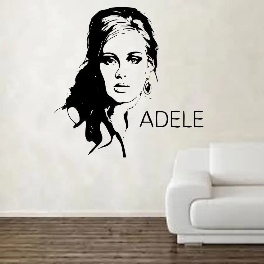 Aliexpress.com : Buy HWHD Adele Design wall Decal Vinyl Wall Sticker ...