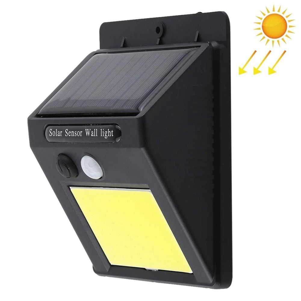 Led Cob Solar Lamp Outdoor Waterproof Solar Motion Sensor Wall Light ...