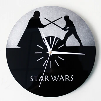 Unique 3D wall decoration Movies star wars design clock 12'' 30X30CM ...