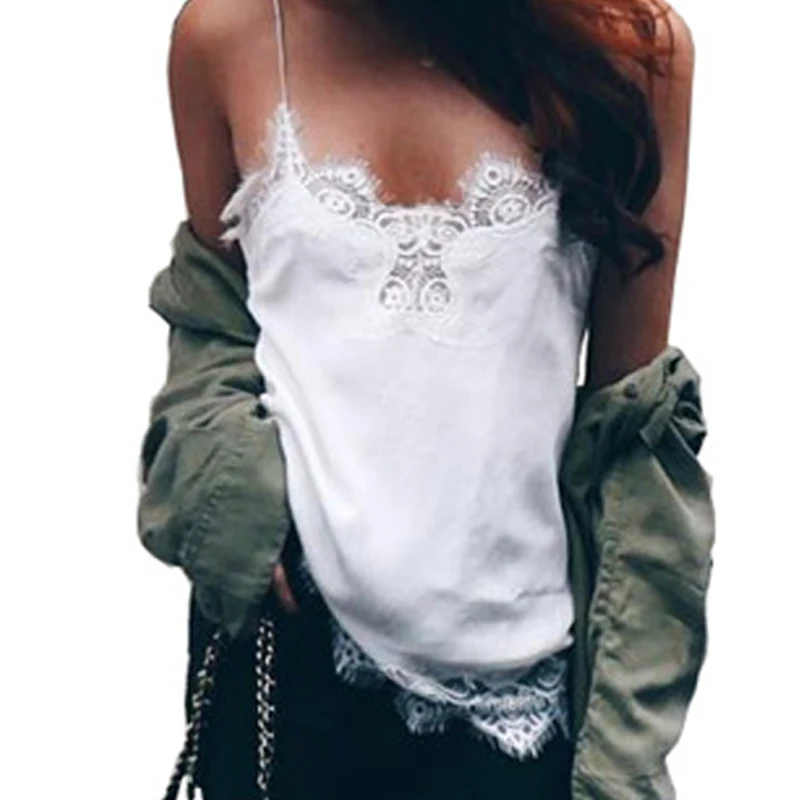 Buy Sexy Fringe Lace Strap Bustier Tank Top Fashion