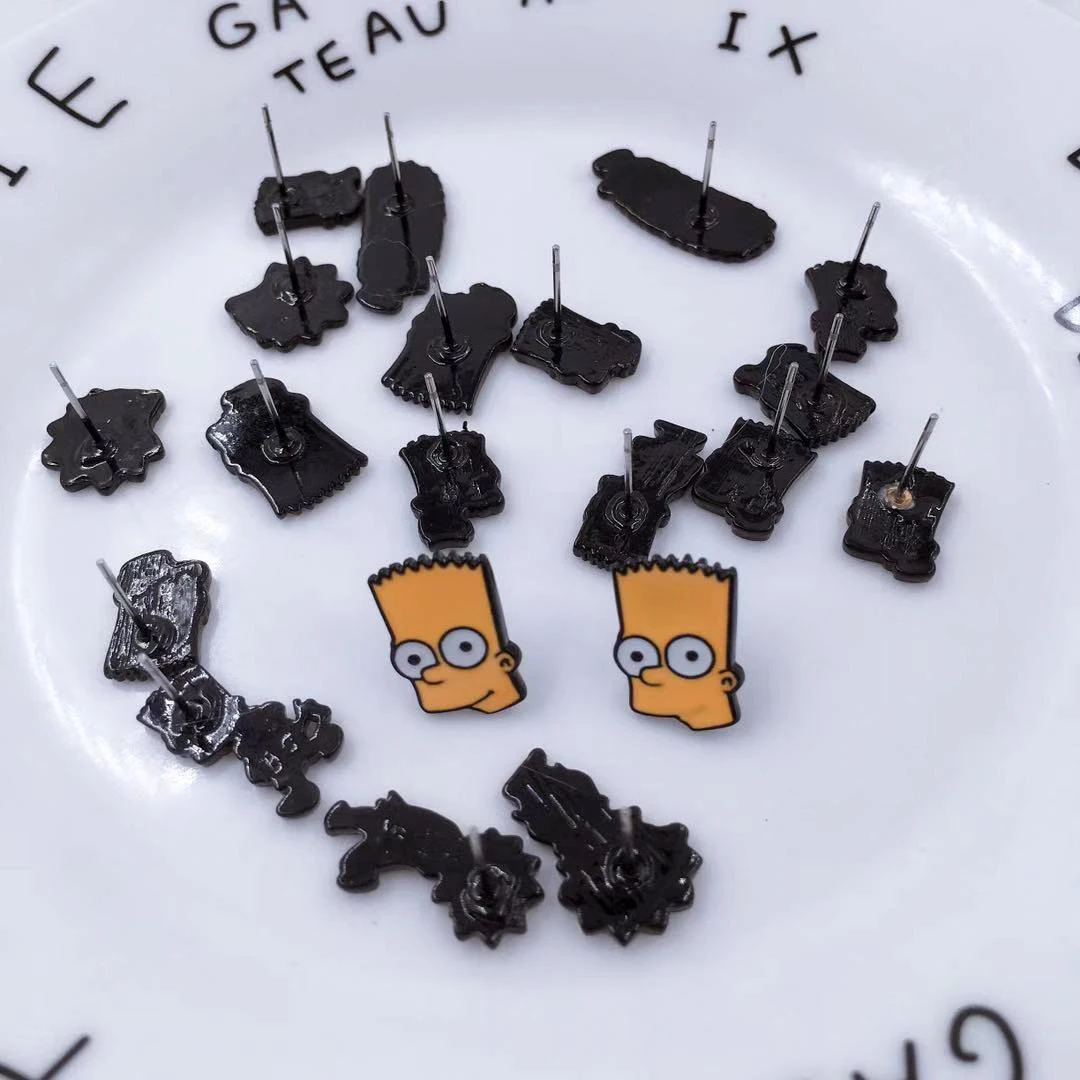 The Simpsons Cartoon Earrings For Women - KawaiiMerch.com