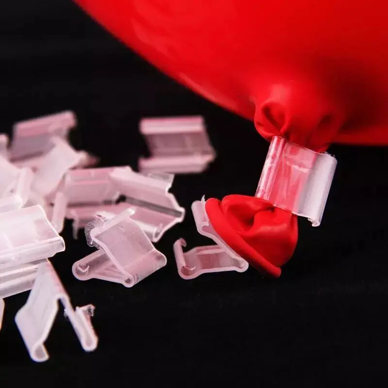 100pcs/lot Useful "v" "h" Shape Balloons Sealing Clip Ballon Buttons ...