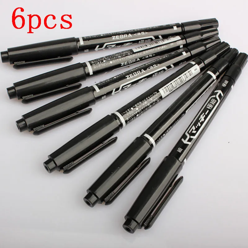 6pcs-set-Tattoo-Skin-Marker-Pen-Piercing-Marker-Dual-tip-Position ...