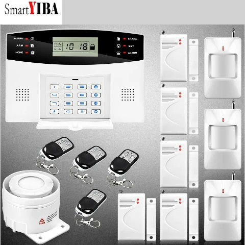 SmartYIBA Metal Remote Control Wireless&Wired House Alarm System Voice ...