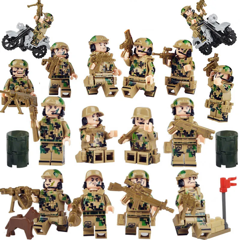 Buy 16pcslot Military Camouflage Field Team Army Soldiers Compatible With