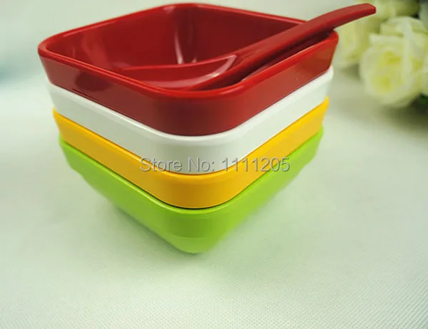 10pcs Melamine Dessert Bowl Multi Color 12cm Dinnerware Flatware For ...