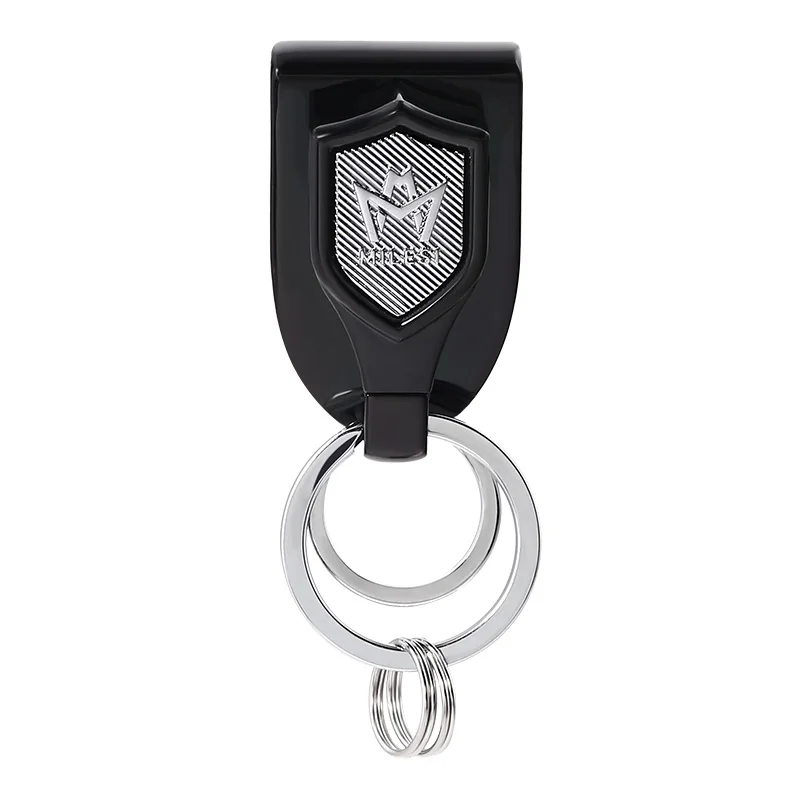 Milesi Man Waist Hanging Car Keychain Punk Style Keyring Shield Shape ...