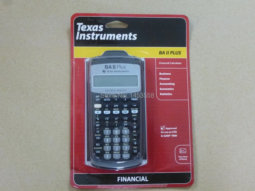 Free shipping Texas instruments BA II Plus Financial Calculator for CFA ...