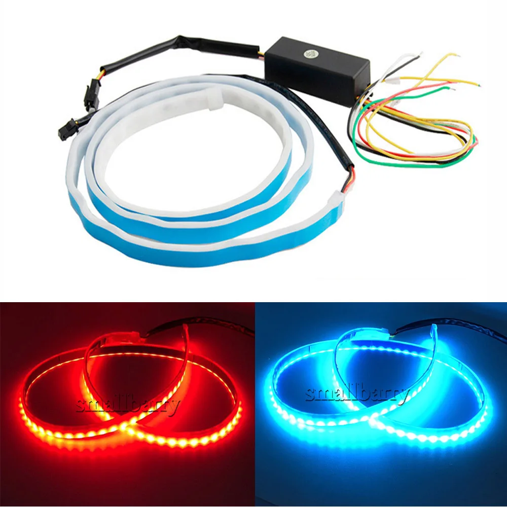 new coming dual color flow type drl on Trunk box with Side Rear lights ...